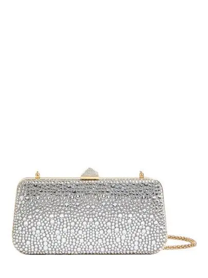 Valentino Garavani Carry Secrets Rhinestone Minaudiere - Crystal
