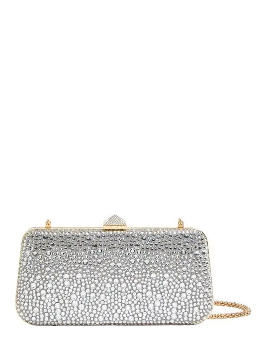 Valentino Garavani Carry Secrets Rhinestone Minaudiere - Crystal