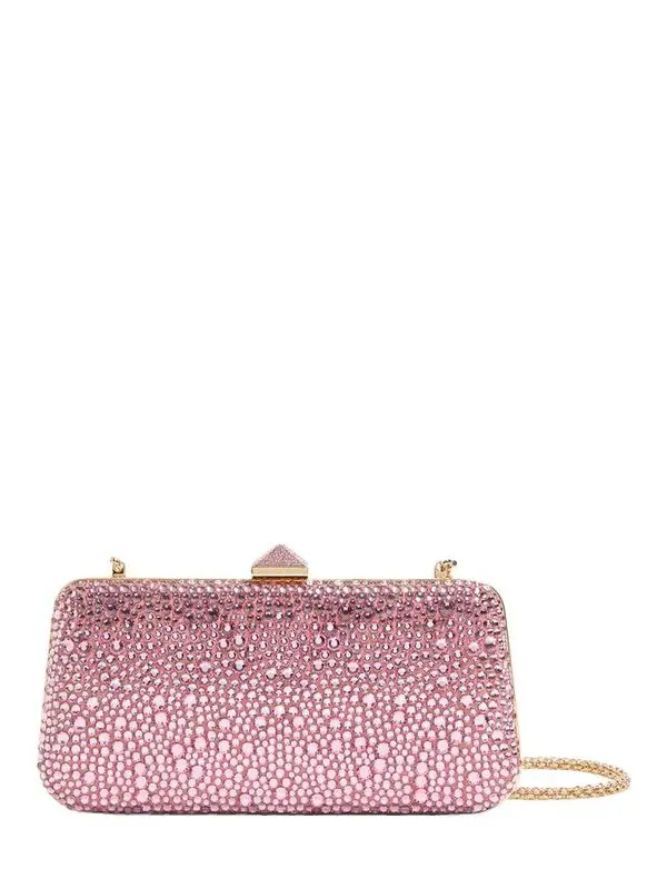 Valentino Garavani Carry Secrets Rhinestone Minaudiere - Light Pink