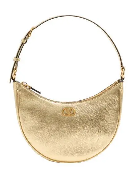 Valentino Garavani Vlogo Signature Mini Hobo Bag - Antique Brass
