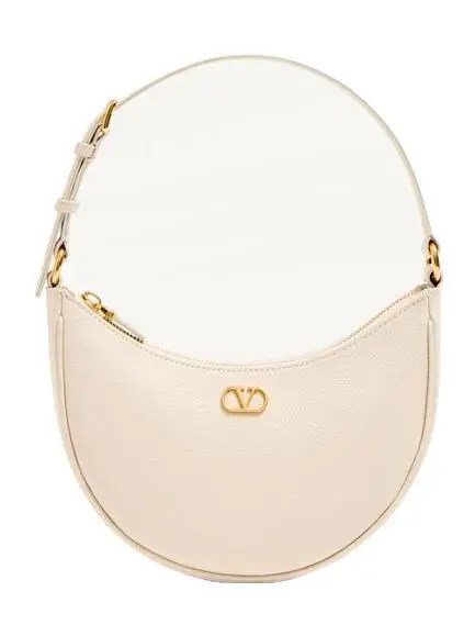 Valentino Garavani Vlogo Signature Mini Hobo Bag - Light Ivory