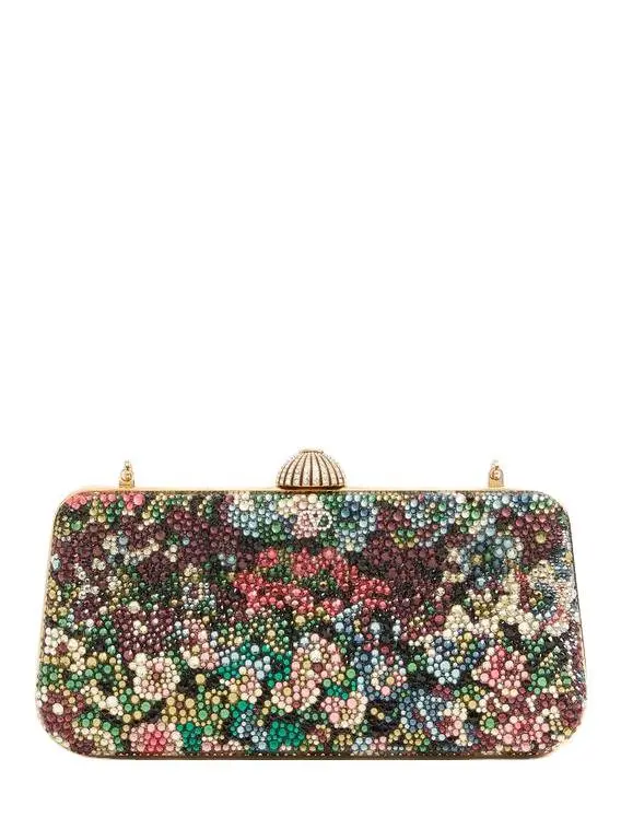 Valentino Garavani Carry Secrets Minaudiere With Apres L'hiver Rhinestone Motif - Multicolour/crystal