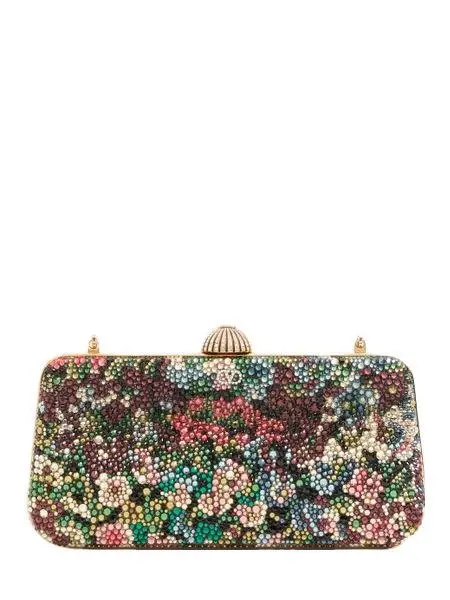 Valentino Garavani Carry Secrets Minaudiere With Apres L'hiver Rhinestone Motif - Multicolour/crystal
