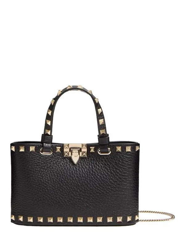 Valentino Garavani Rockstud Mini Shopping Bag - Black