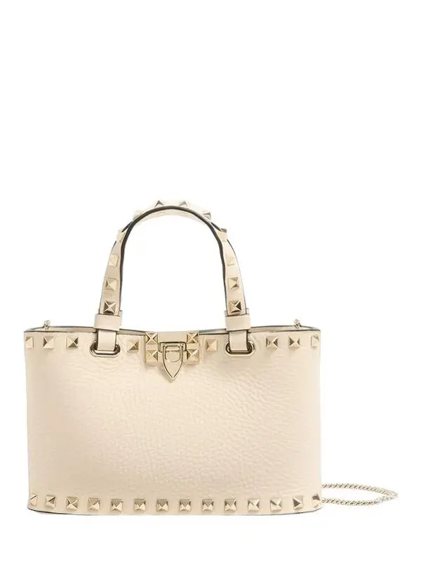 Valentino Garavani Rockstud Mini Shopping Bag - Light Ivory