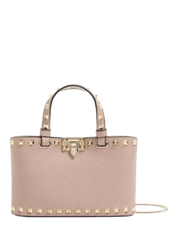 Valentino Garavani Rockstud Mini Shopping Bag - Poudre