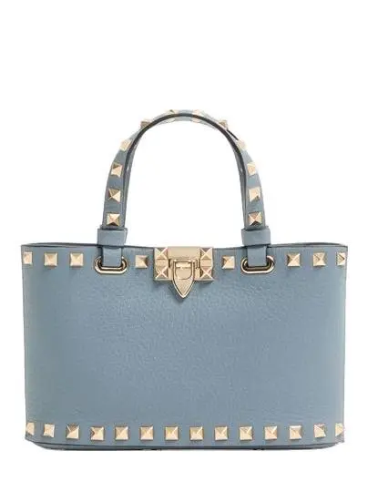 Valentino Garavani Rockstud Mini Shopping Bag - Stone