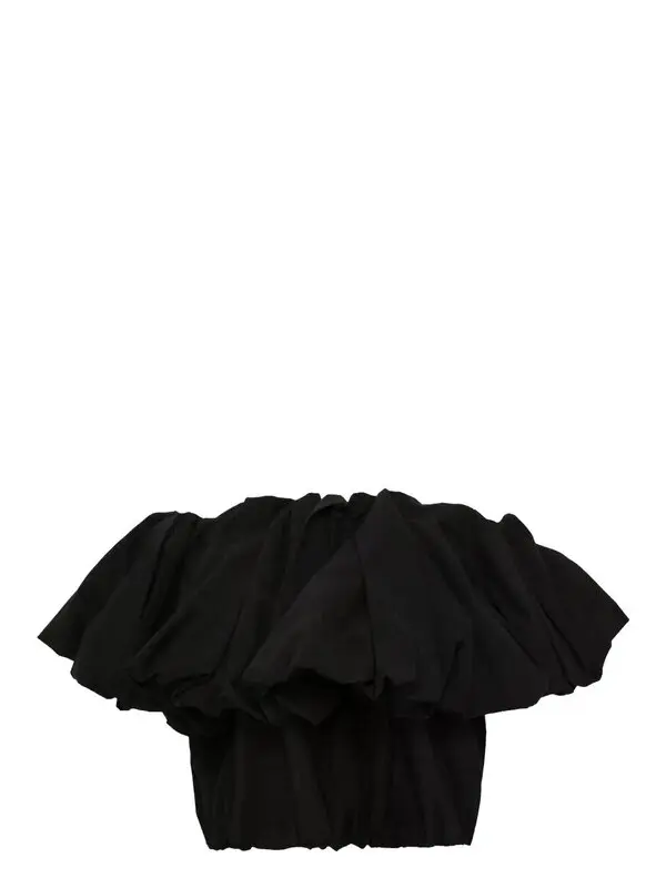 ENFOLD Ruffled Top - Black