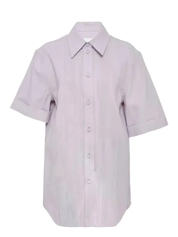 JIL SANDER Buttoned Short-sleeve Shirt - Purple