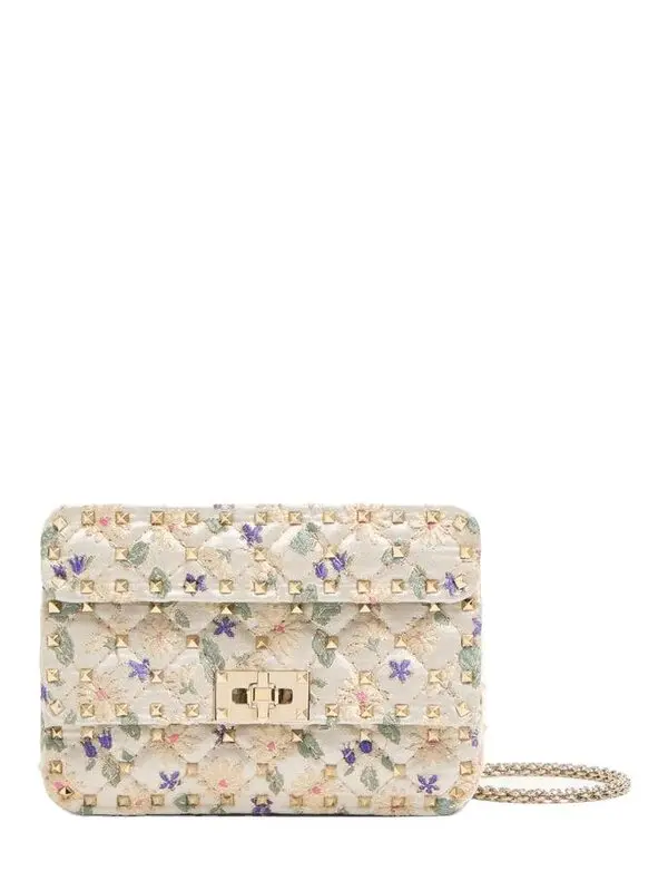 Valentino Garavani Rockstud Spike Small Jacquard Bag - Multicolour