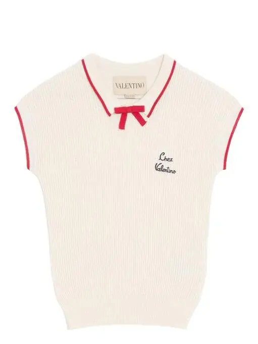 Valentino Garavani Cotton Top - Birch/paris
