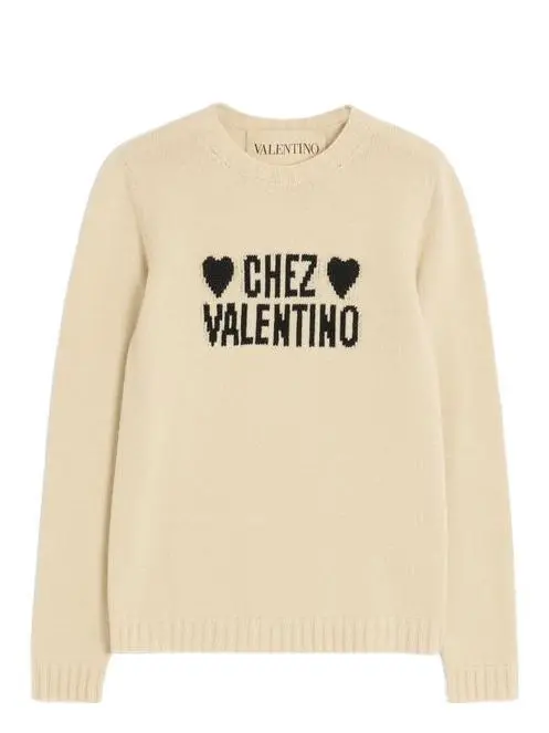 Valentino Garavani Chez Sweater - Birch/black