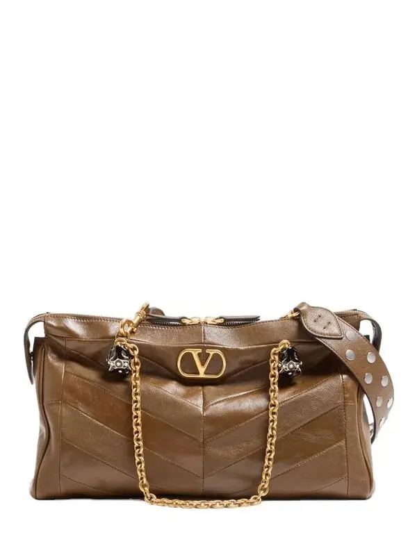 Valentino Garavani Panthea Shoulder Bag - Tundra
