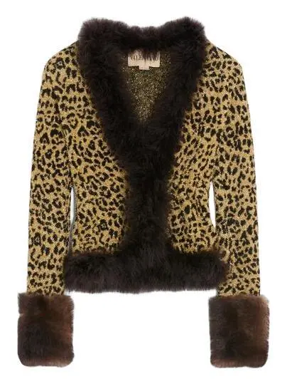 Valentino Garavani Jacquard Lurex Knit Jacket - Animal Print