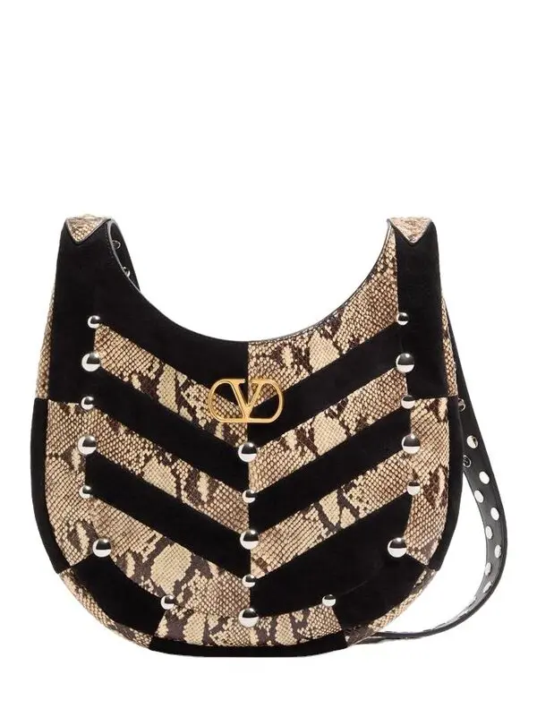 Valentino Garavani Hoboho Small Bag - Beige/black