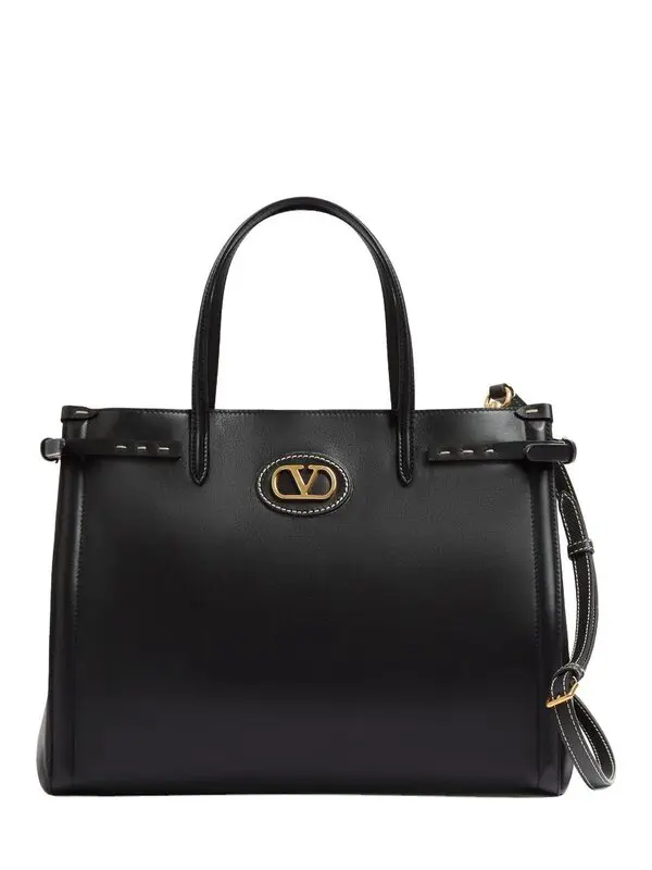 Valentino Garavani Antibes Medium Shopping Bag - Black