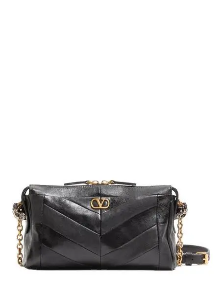Valentino Garavani Panthea Small Shoulder Bag - Black