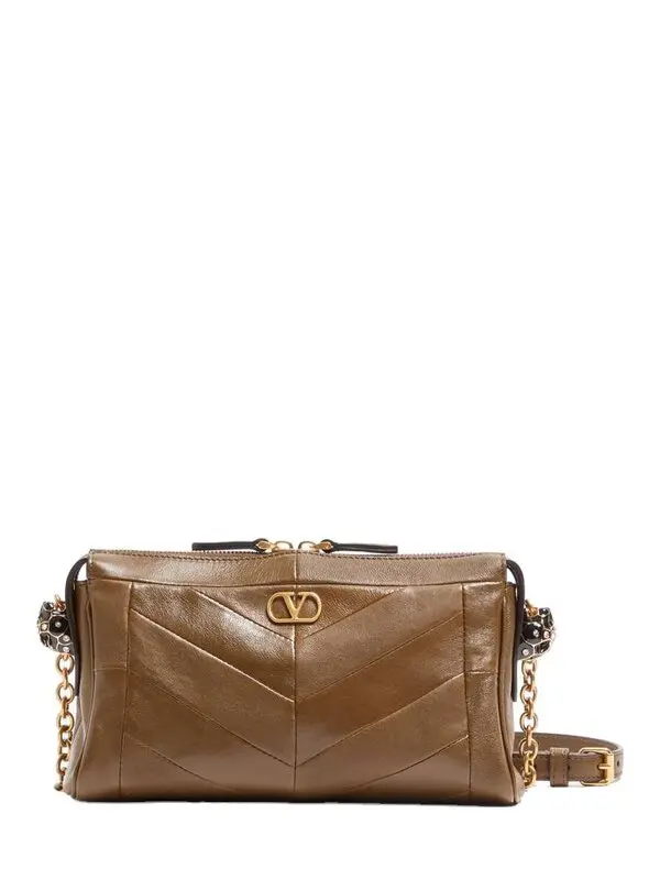 Valentino Garavani Panthea Small Shoulder Bag - Tundra