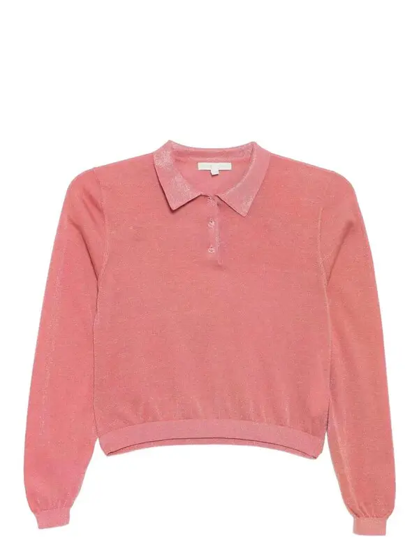 TO B. BY AGNÈS B. Knitted Polo Shirt - Pink
