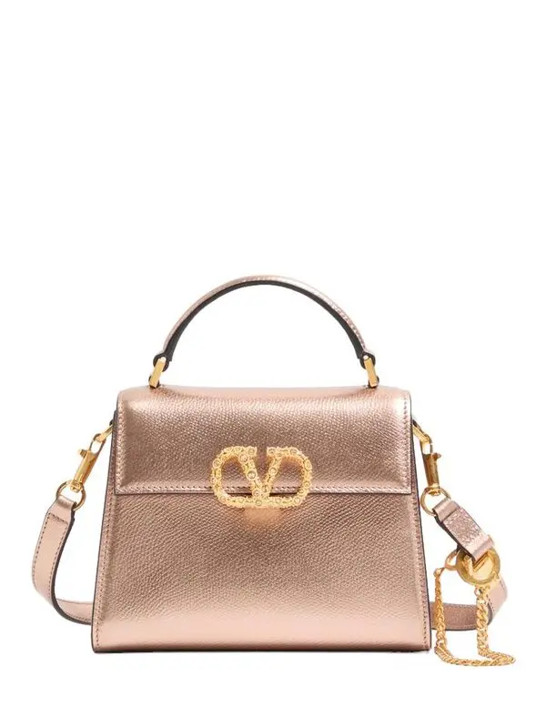 Valentino Garavani V Sling Mini Handbag With Jewel Logo - Rose Cannelle