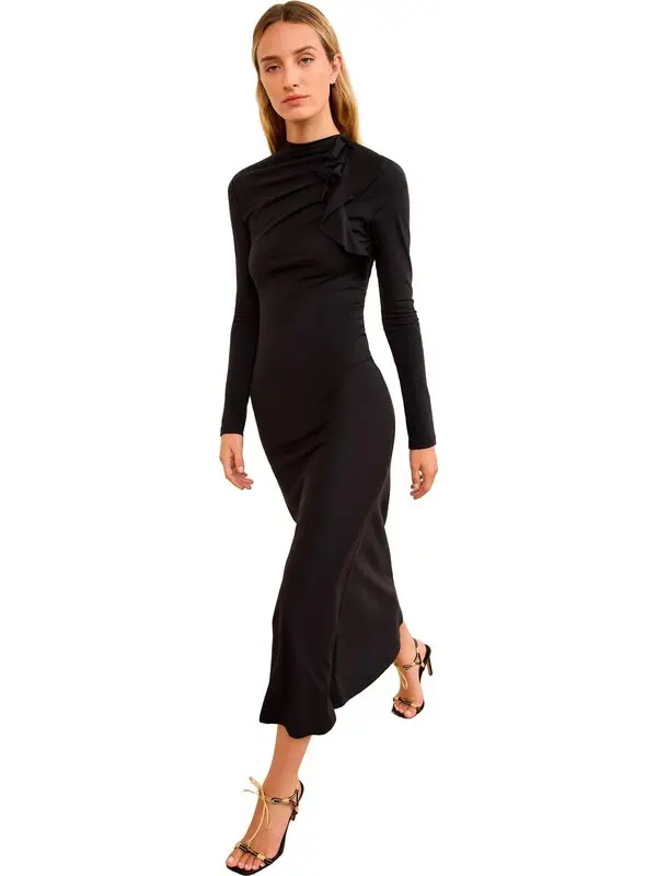 Ulla Johnson Safi Long Sleeve Dress - Noir