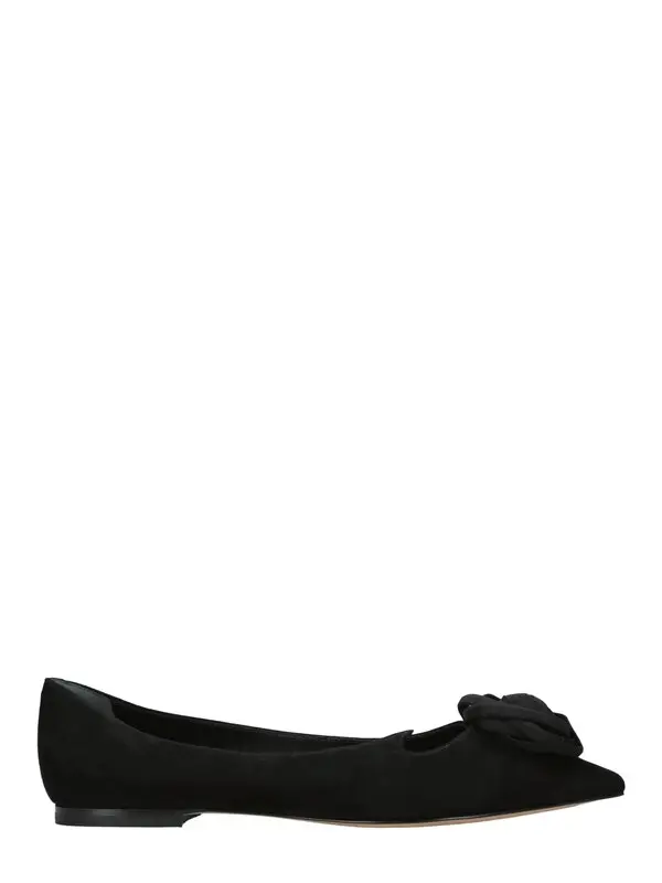 ROGER VIVIER I Love Vivier Rose Ballet Flats - Black