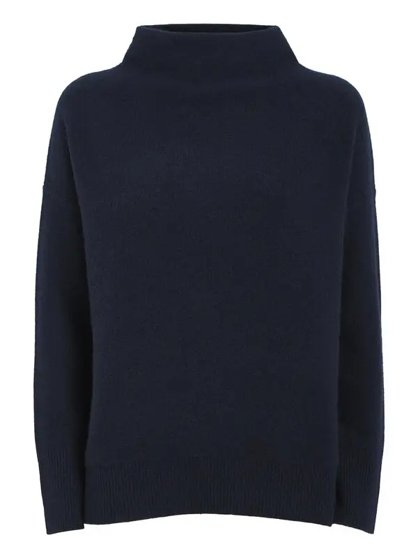 Vince Cashmere Funnel-neck Sweater - Navy