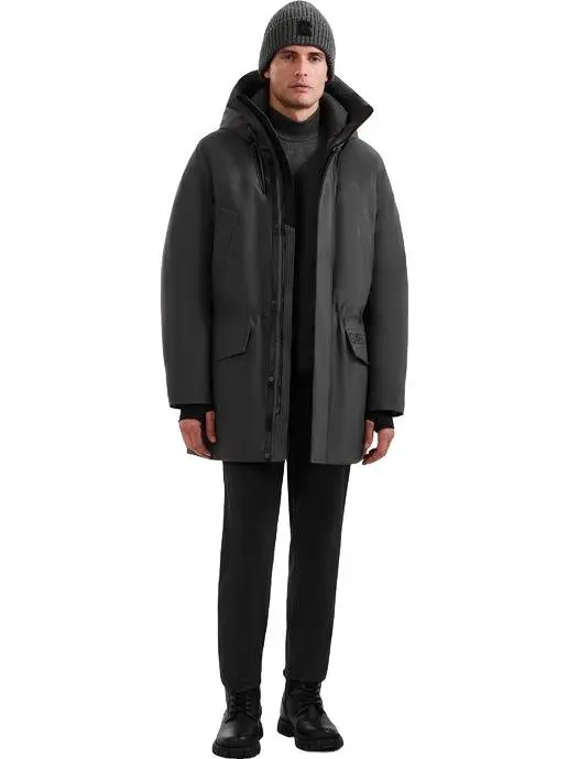 Rudsak Down Parka - Black / White / Pink / Gray