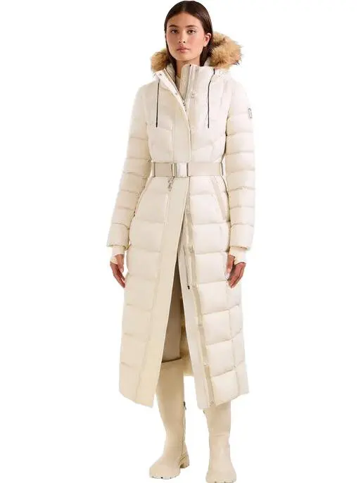 Rudsak Julieta M-l Long Maxi Down Puffer - White