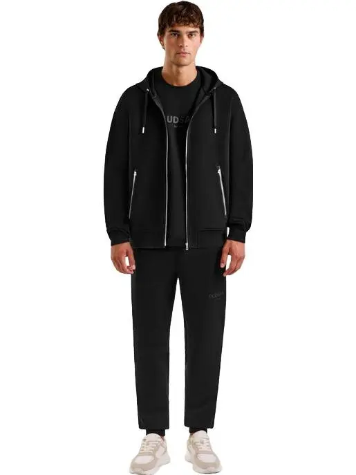 Rudsak Zip-up Hoodie With Logo - Black