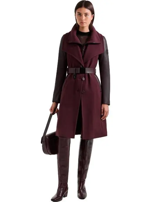 Rudsak Celeste Knee-length Coat - Burgundy