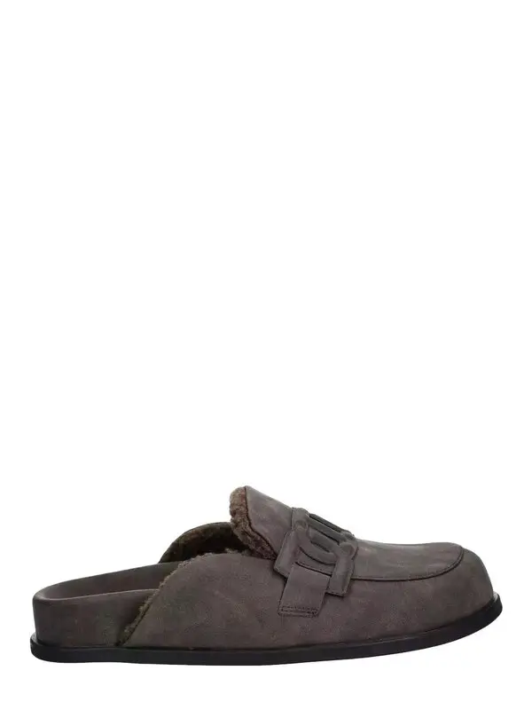 TWINSET Logo-embellished Mules - Grey