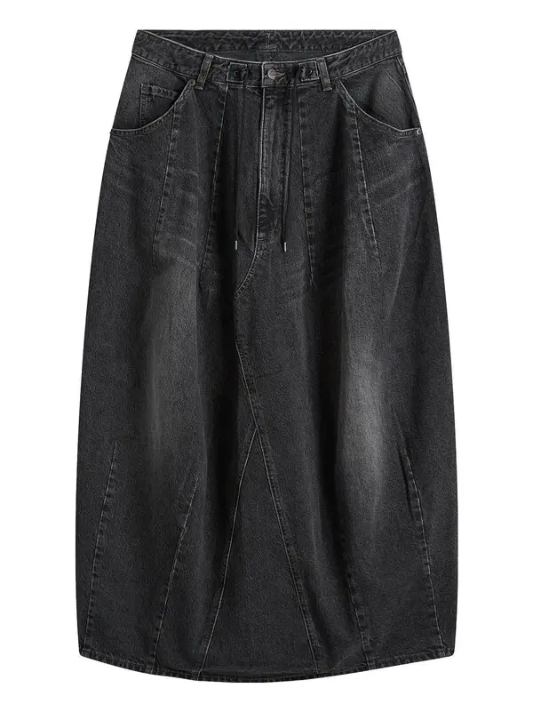 Needles H.d. Jean Midi Skirt - Black