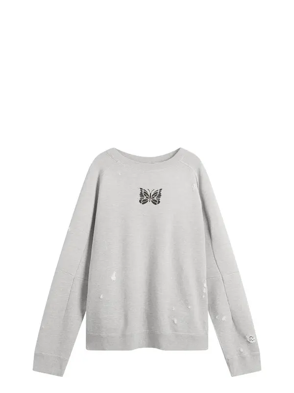 Needles Deconstructed Sweatshirt - Heather Grey