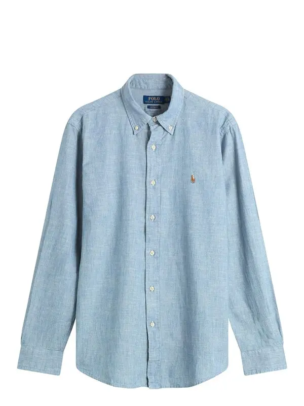 Polo Ralph Lauren Button Down Chambray Shirt - Blue Chambray