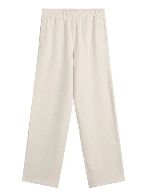 SKIMS Cotton Fleece Straight-leg Pants - Oatmeal Heather