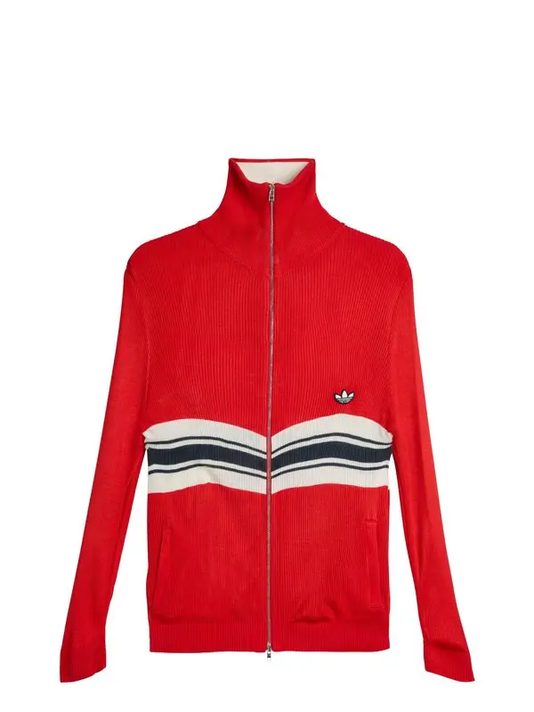 ADIDAS X WALES BONNER Knit Zip Top - Red