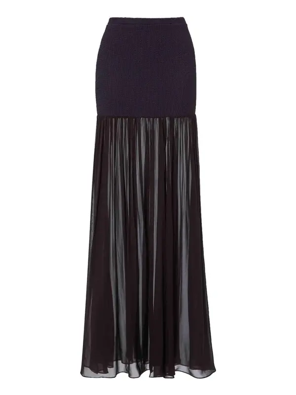 Hunza G Hybrid Ankle Length Skirt - Black