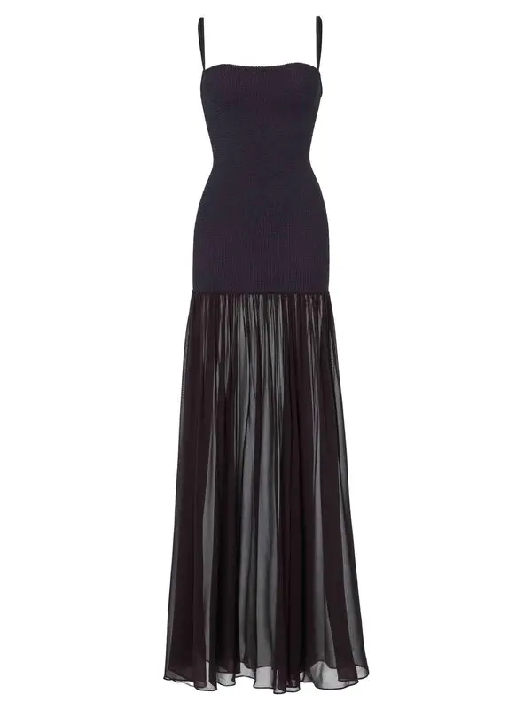 Hunza G Hybrid Dress - Black
