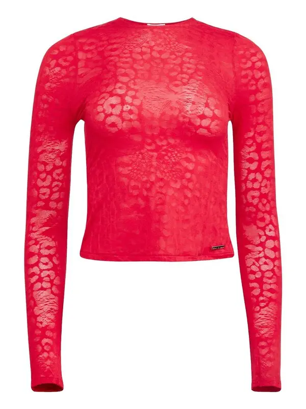 Fleur Du Mal Butter Long Sleeve Tee - Rouge