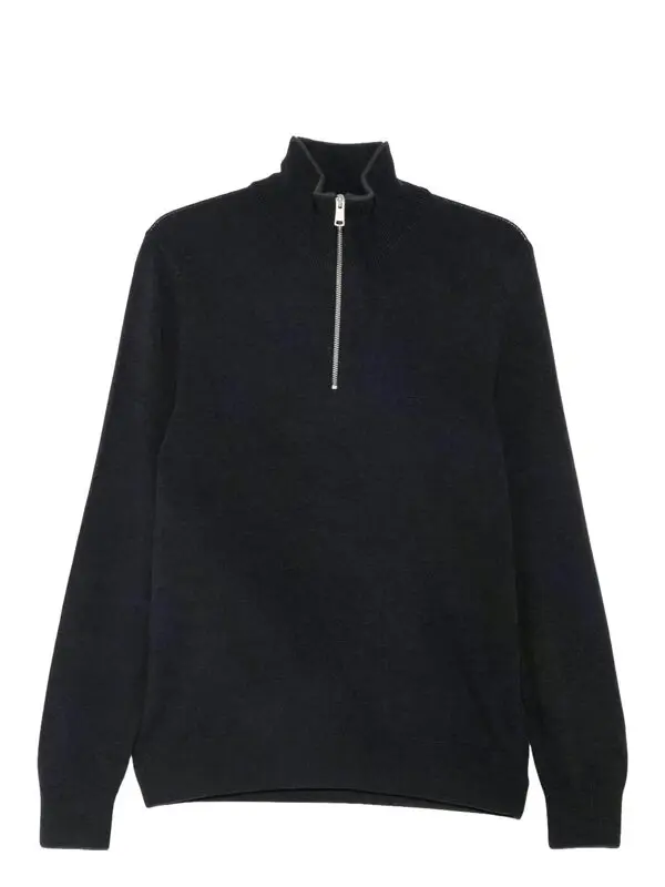 Marc O'polo Zip Neck Sweater - Blue