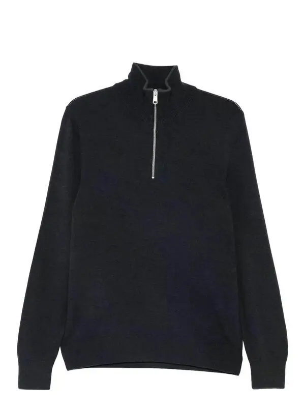 Marc O'polo Zip Neck Sweater - Blue