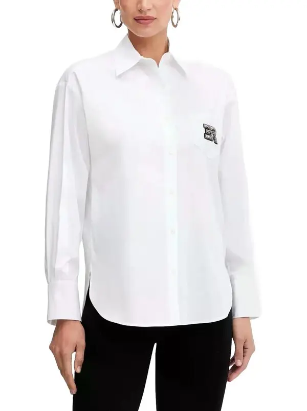 Ermanno Scervino Logo-detail Long-sleeve Shirt - White