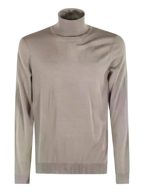 BOSS Long-sleeve Turtleneck Sweater - Neutrals
