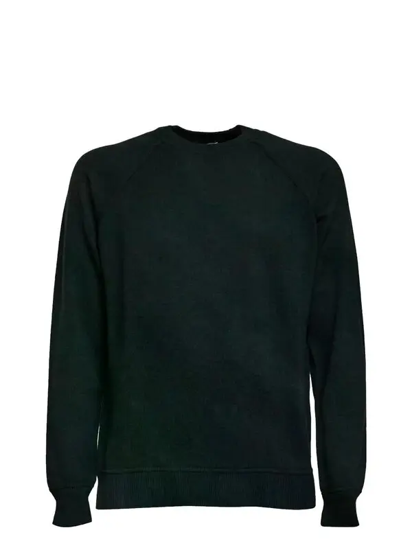 FILIPPO DE LAURENTIIS Raglan-sleeve Crewneck Sweatshirt - Green