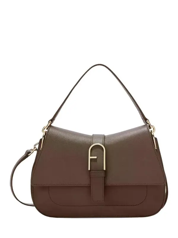 Furla Leather Satchel - Brown