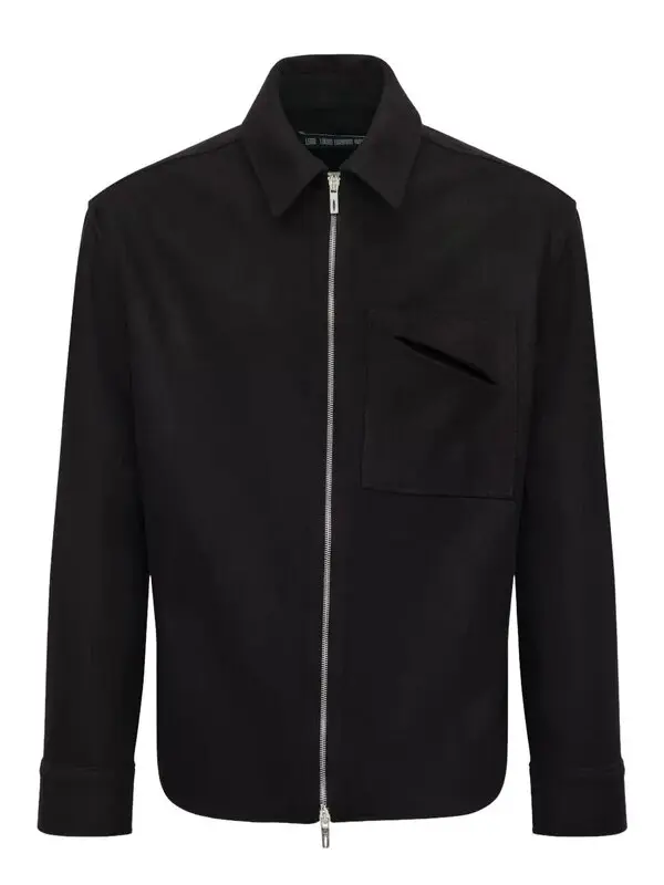 LGN LOUIS GABRIEL NOUCHI Zipped Jacket - Black