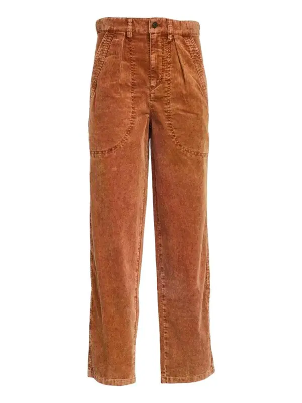 Isabel Marant Onyta Corduroy Trousers - Brown