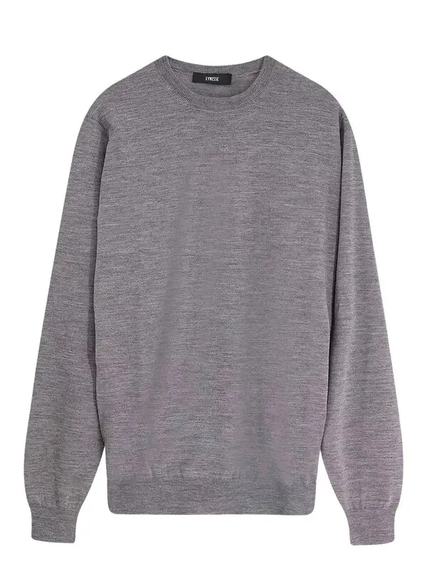 FILIPPO DE LAURENTIIS Crew Neck Merino Wool Sweater - Grey