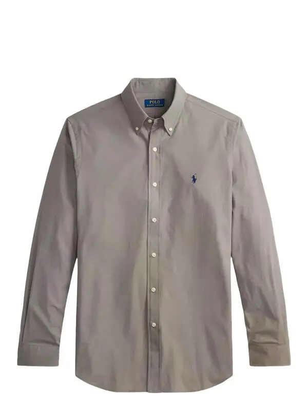 Polo Ralph Lauren Long-sleeve Poplin Shirt - Grey